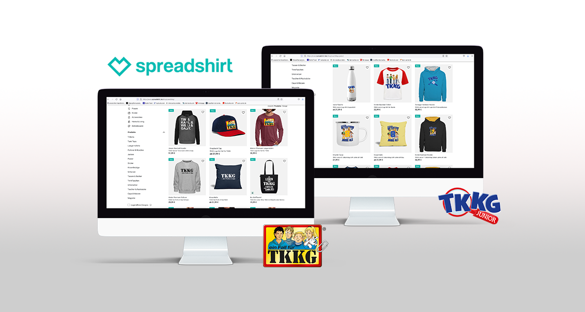 spreadshirt X TKKG & TKKG Junior - Burda Brand Licensing